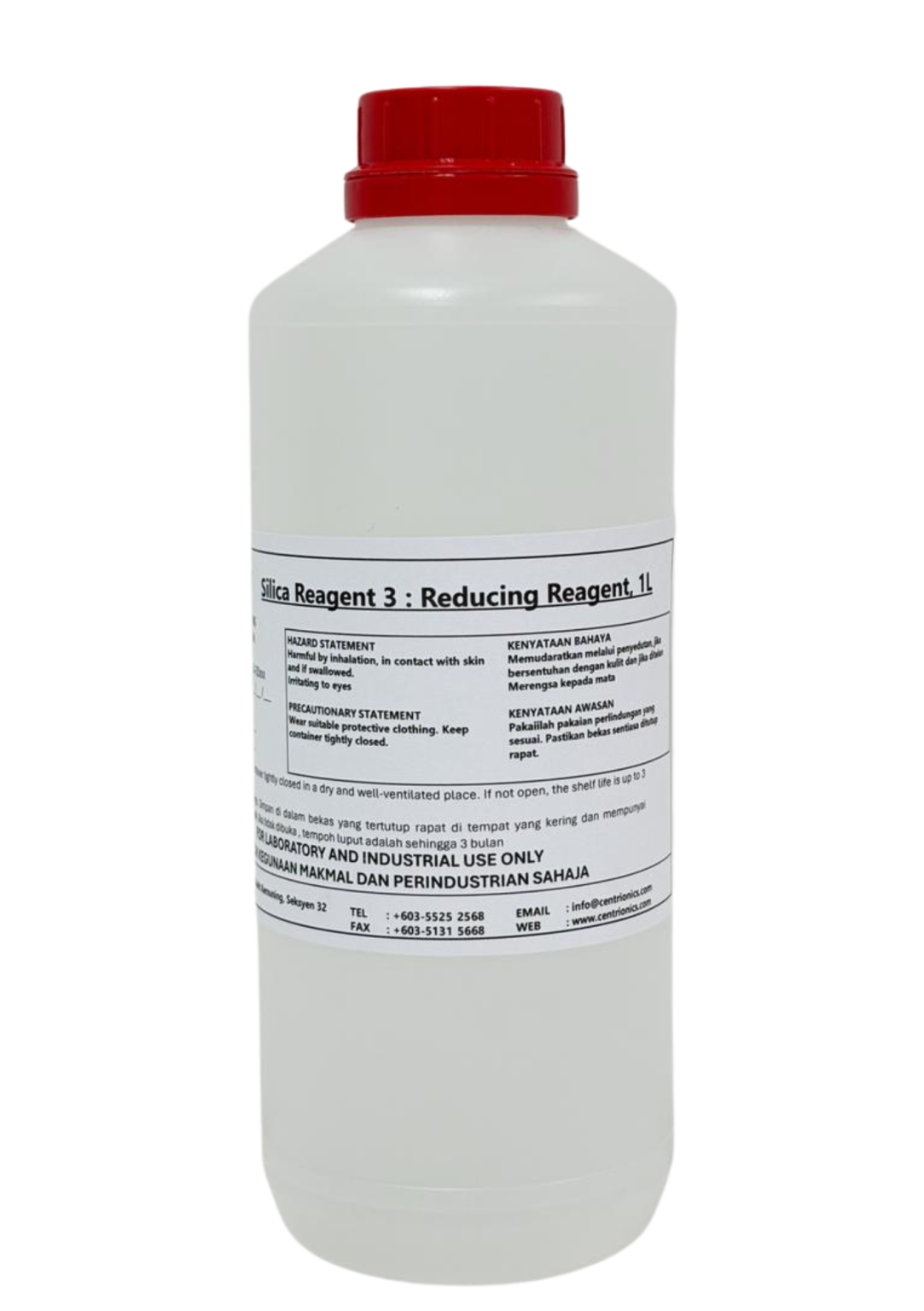 Silica Reagent 3 : Reducing Reagent, 1L - Centrionics